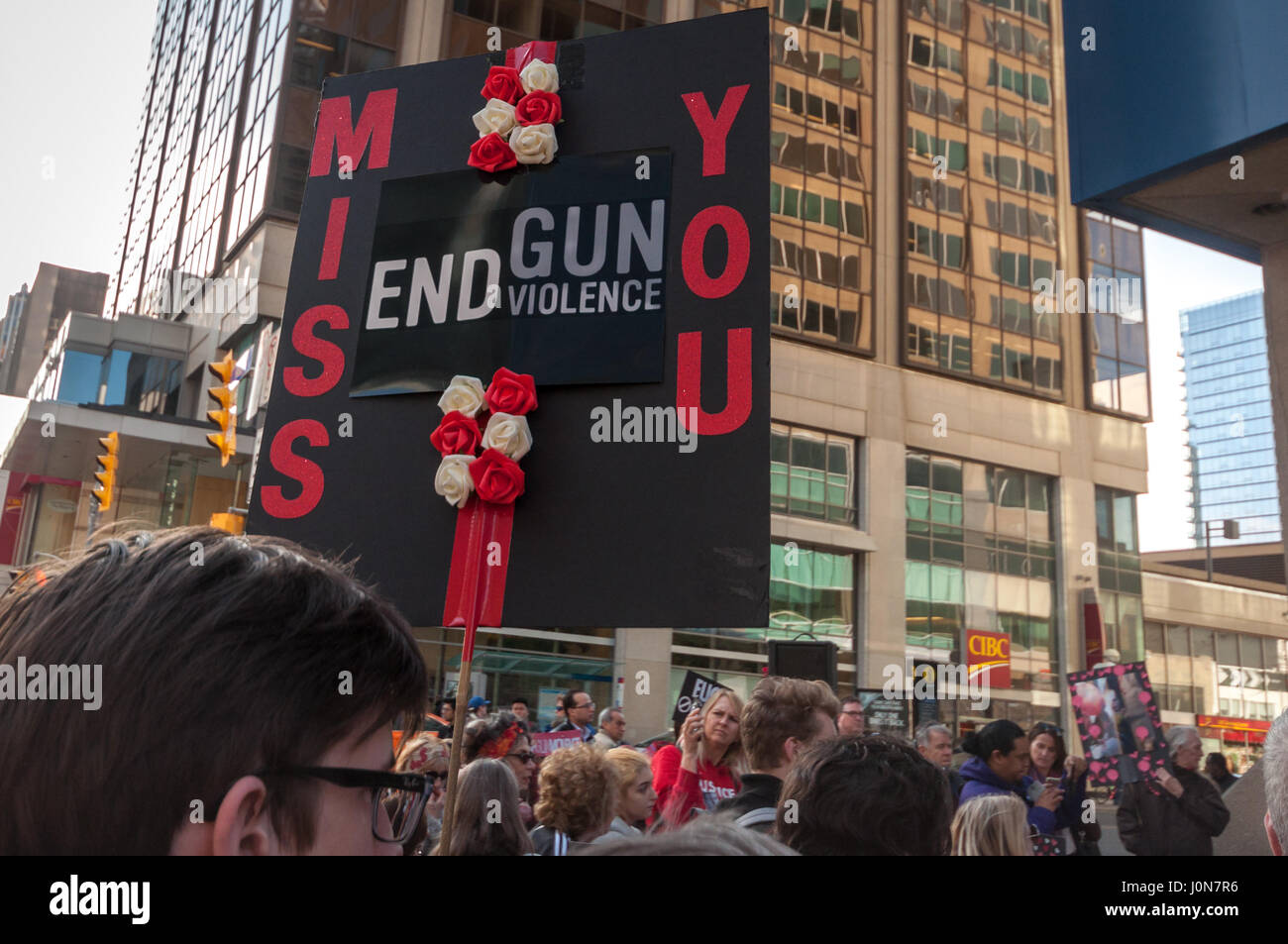 Toronto, Canada. 13th Apr, 2017. Zero Gun Violence Movement hold ...