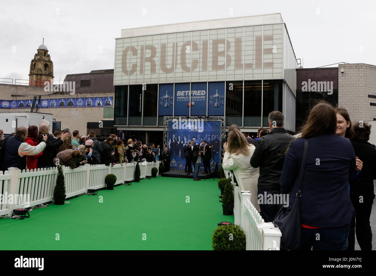 Sheffield, UK. 14th Apr, 2017. 40th anniversary of World Championship ...
