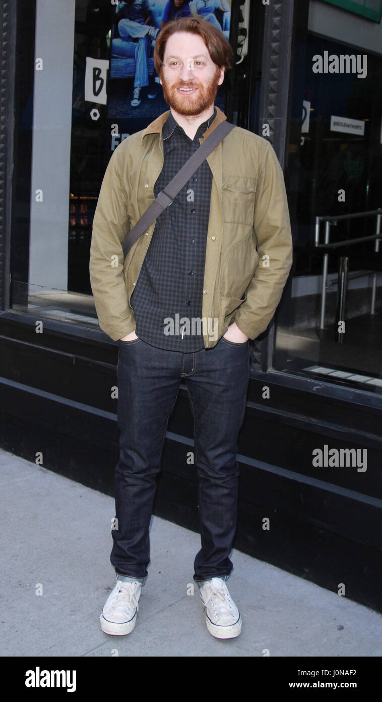 New York, NY, USA. 14th Apr, 2017. Rob Meyer seen after an appearance ...