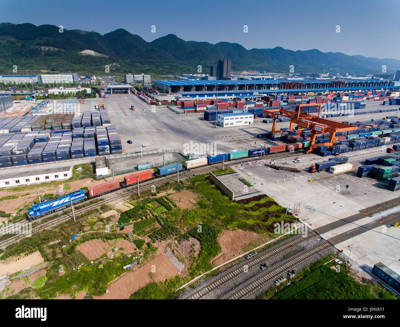 Chongqing 14th apr 2017 aerial hi-res stock photography and images - Alamy