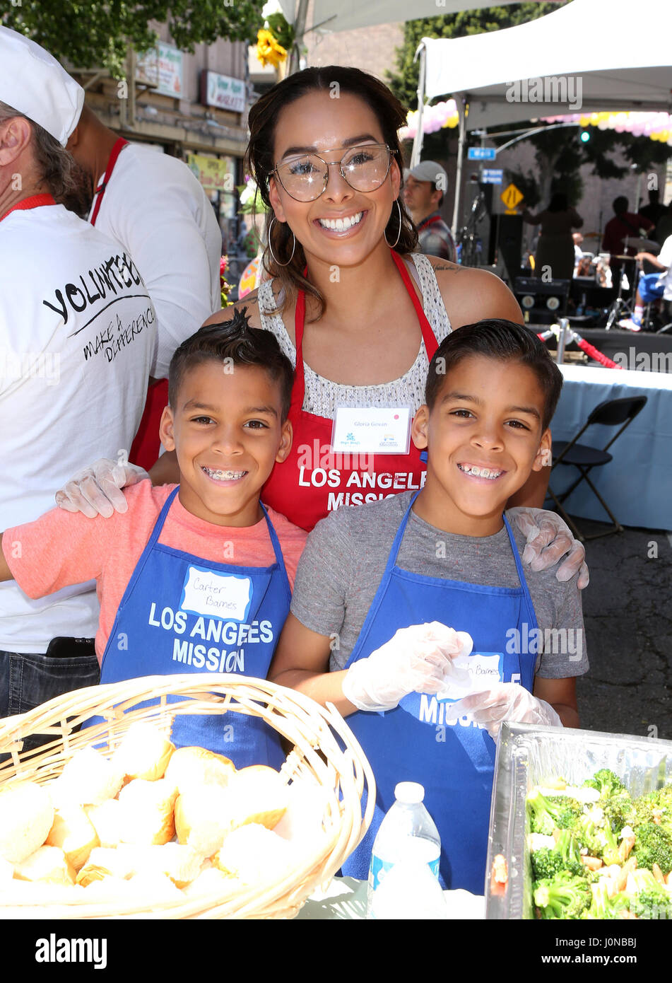 Los Angeles, Ca, USA. 14th Apr, 2017. Gloria Govan, Carter Barnes ...