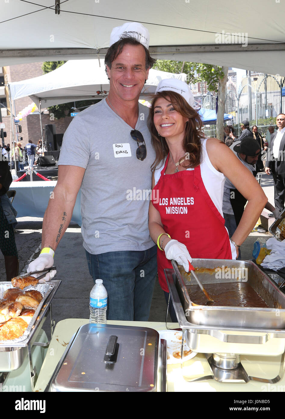 Los Angeles, Ca, USA. 14th Apr, 2017. Ron Evans, Christina Evans, At ...