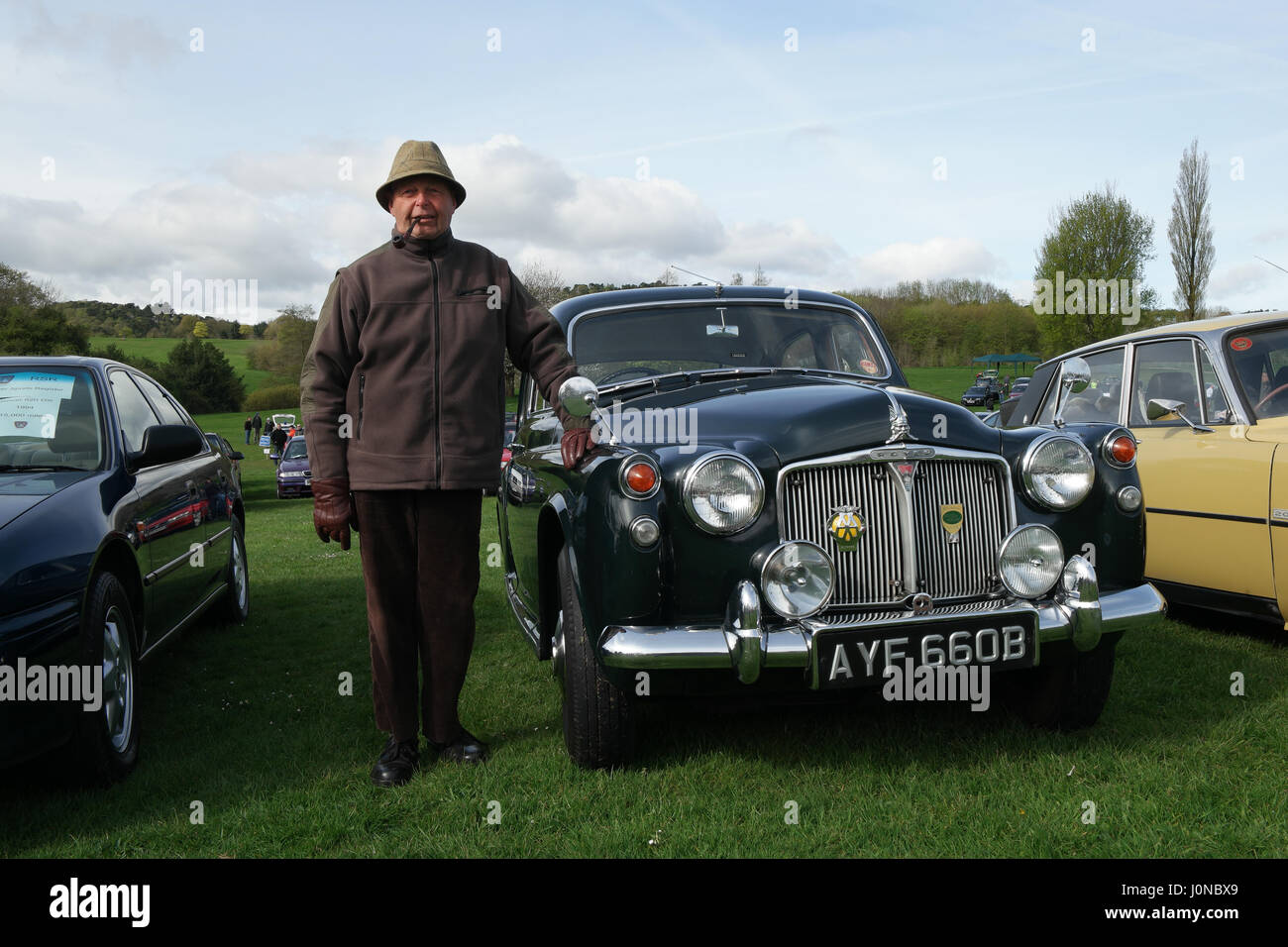 Longbridge, Birmingham, UK. 15 April 2017. Annual rally of MG amd Rover ...