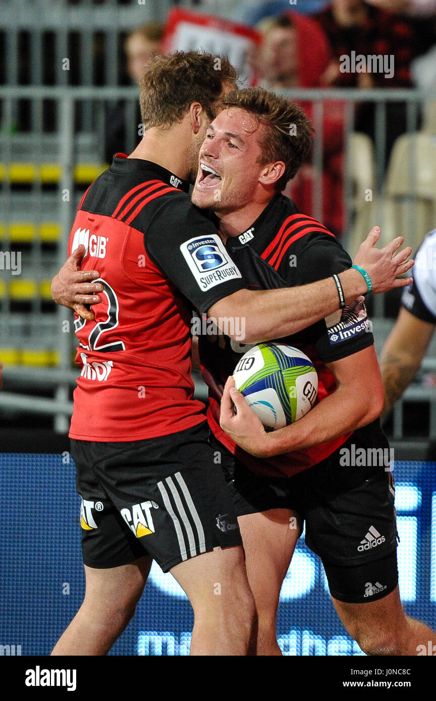 April 14th 2017, AMI Stadium, Christchurch, New Zealand; Super Rugby ...