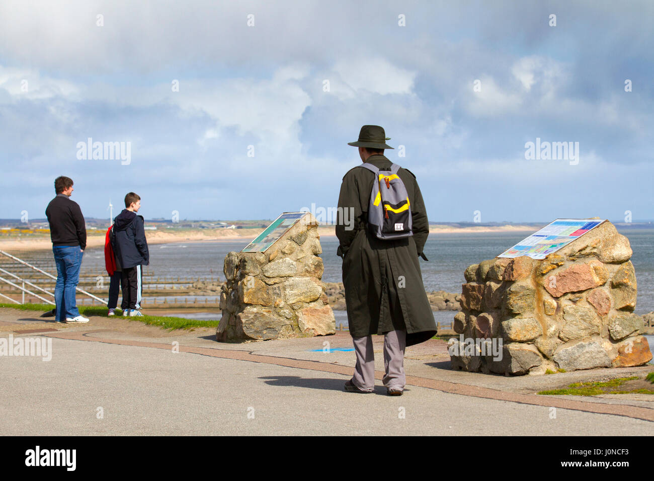 People on the Seafront promenade in Aberdeen, Scotland, UK Weather ...