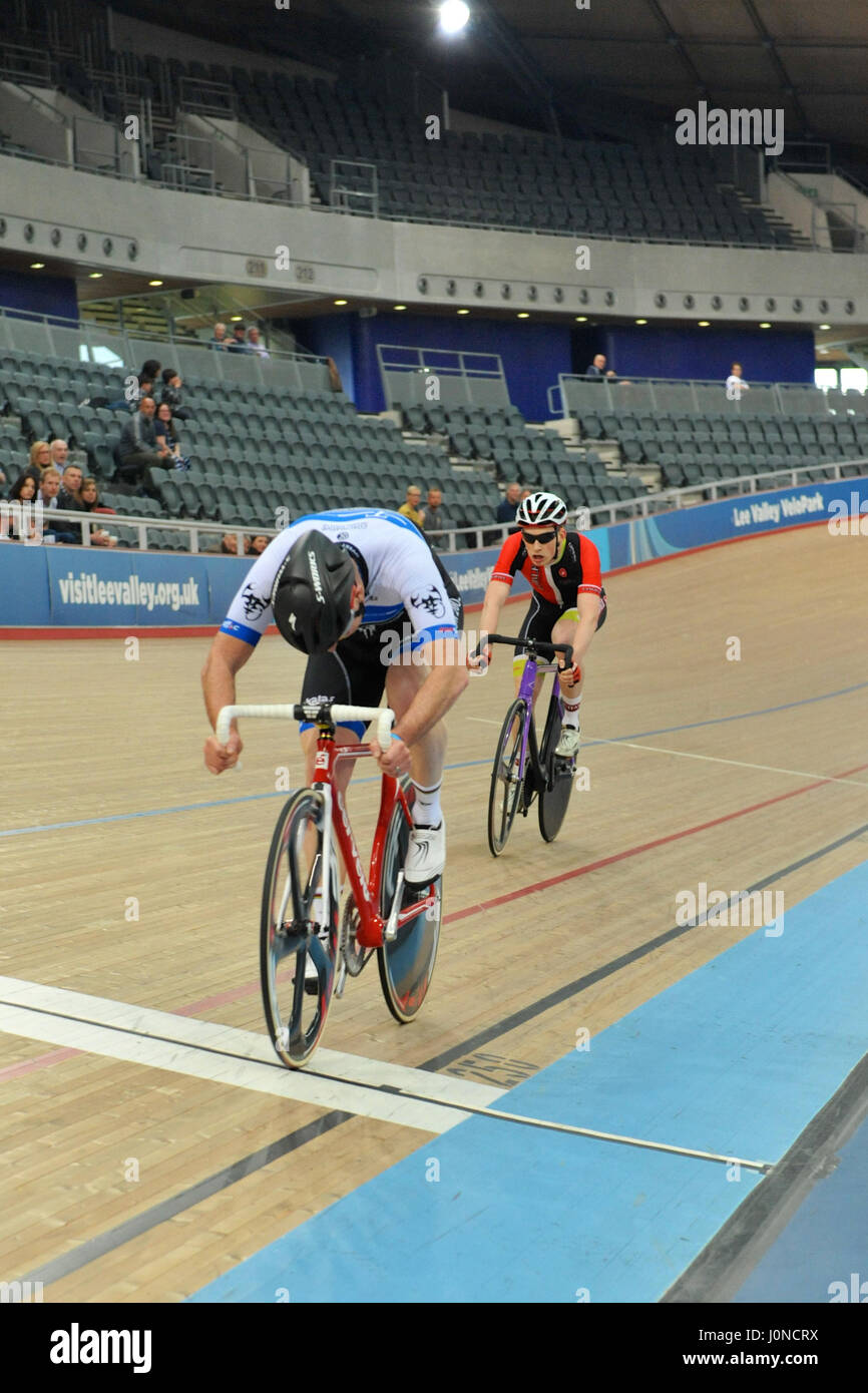 London, UK. 14th April, 2017. Elliot Davis (Team Tor 2000 KALAS ...