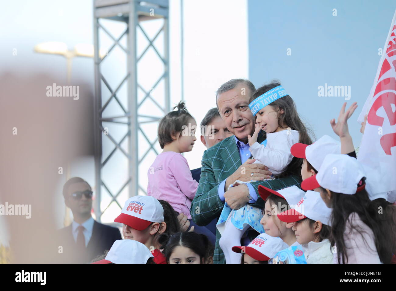 Istanbul, Turkey. 15th Apr, 2017. Turkish President Recep Tayyip ...
