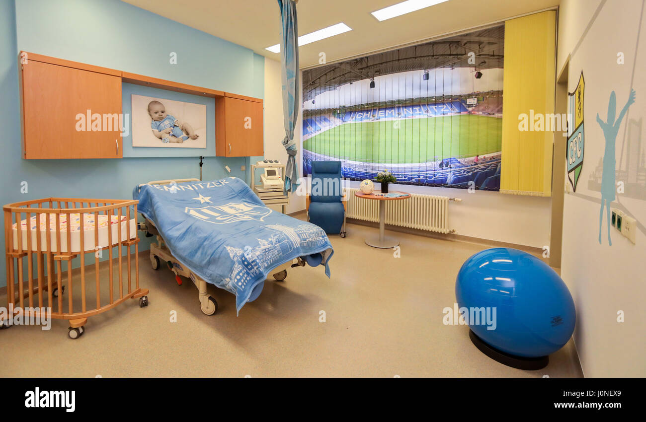 Chemnitz, Germany. 13th Apr, 2017. The new football themed delivery ...