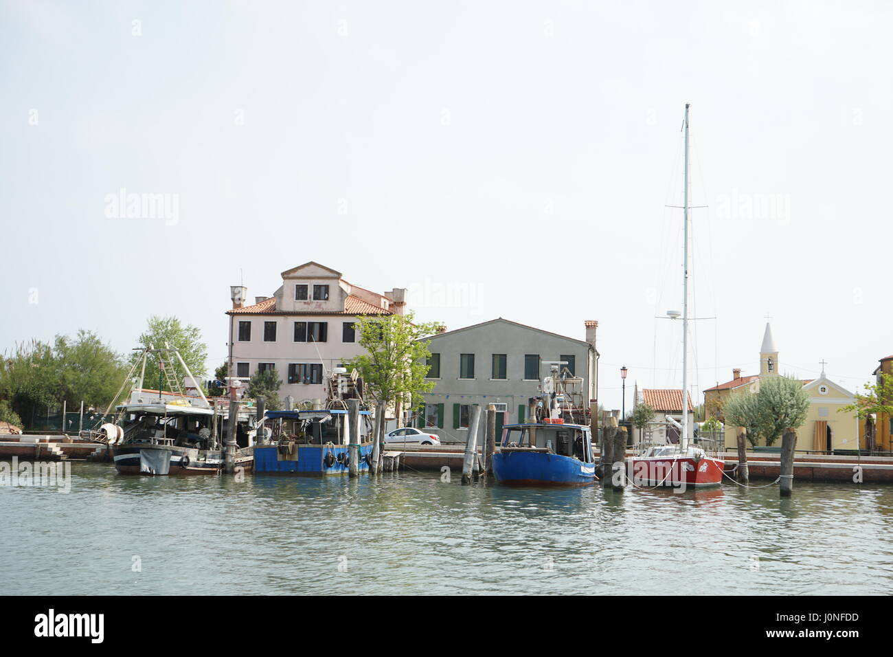 View of Pellestrina from the lagoon Stock Photo - Alamy