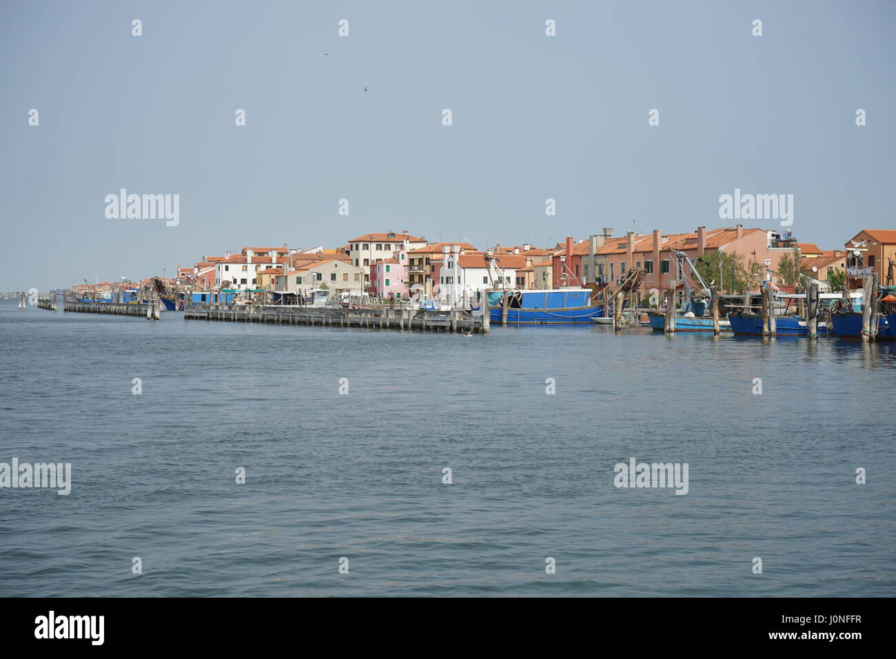 View of Pellestrina from the lagoon Stock Photo - Alamy