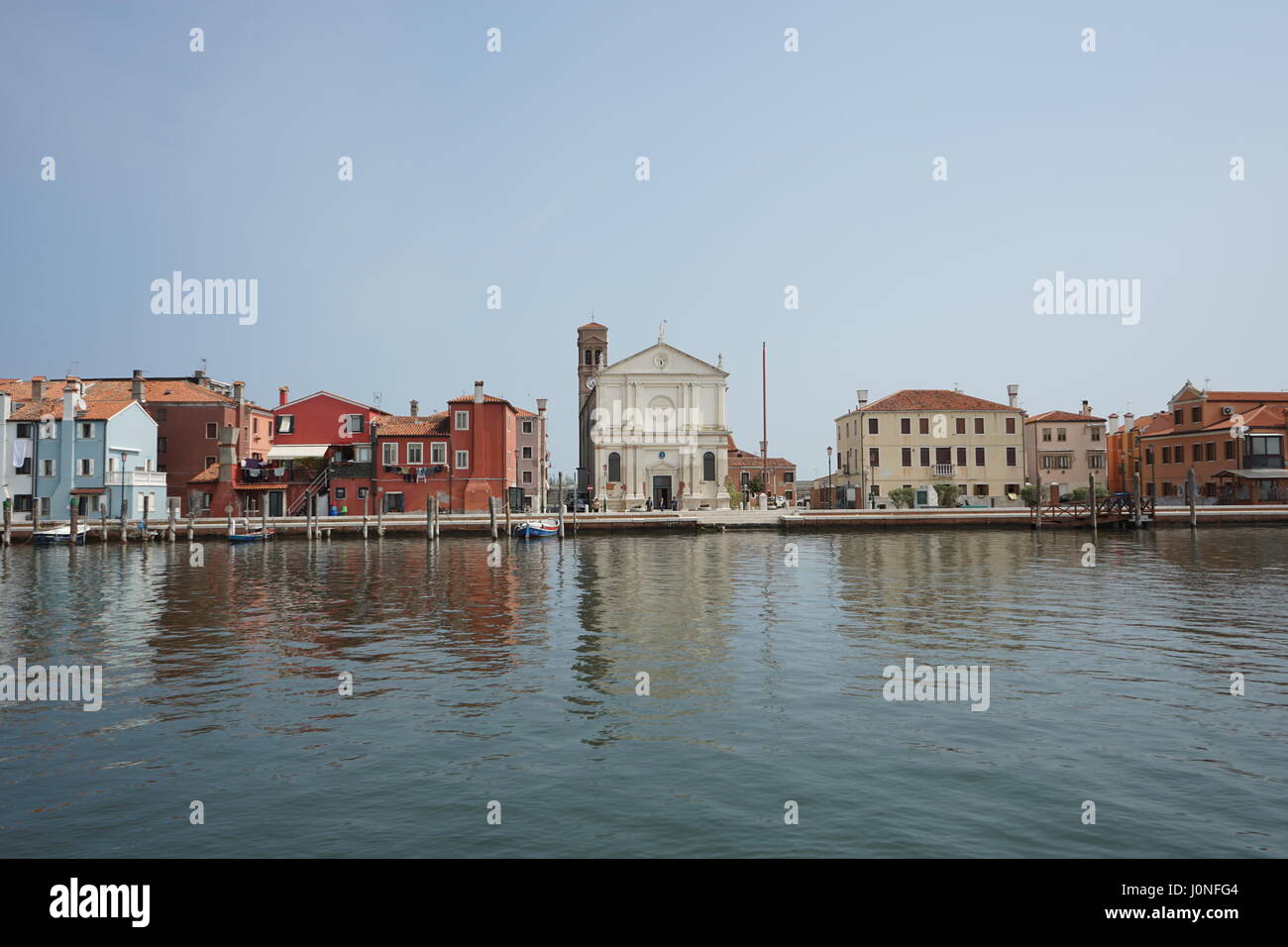 View of Pellestrina from the lagoon Stock Photo - Alamy