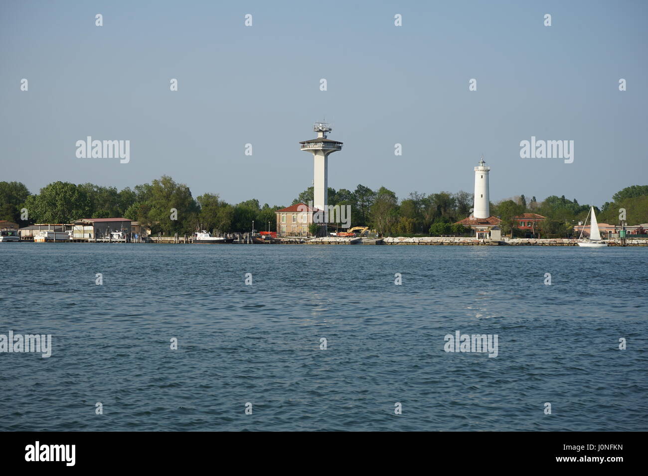 Port of Venice, Italy. Mose barrier construction site Stock Photo - Alamy