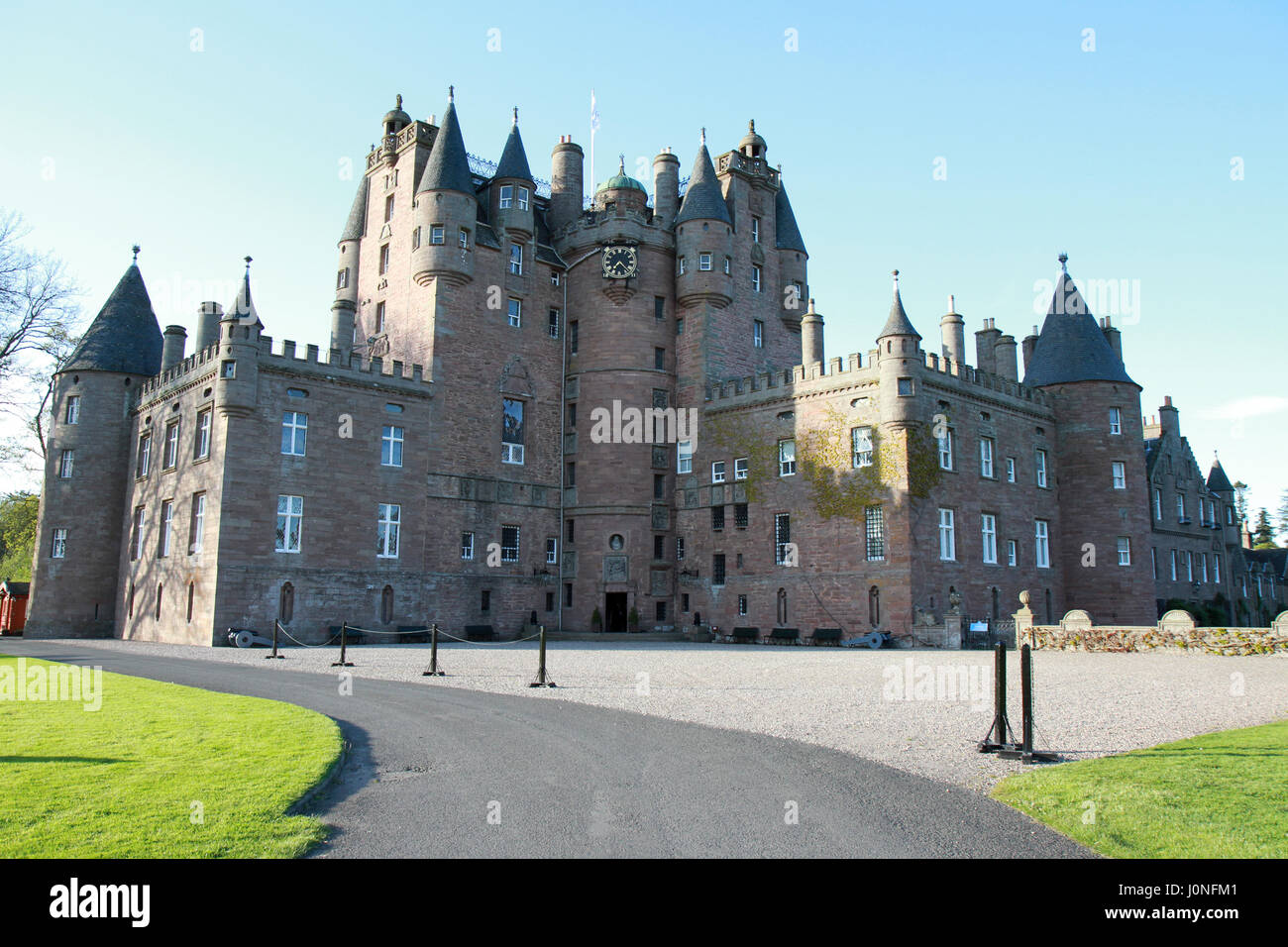 Glamis Castle, Glamis, Angus, Scotland, United Kingdom Stock Photo ...