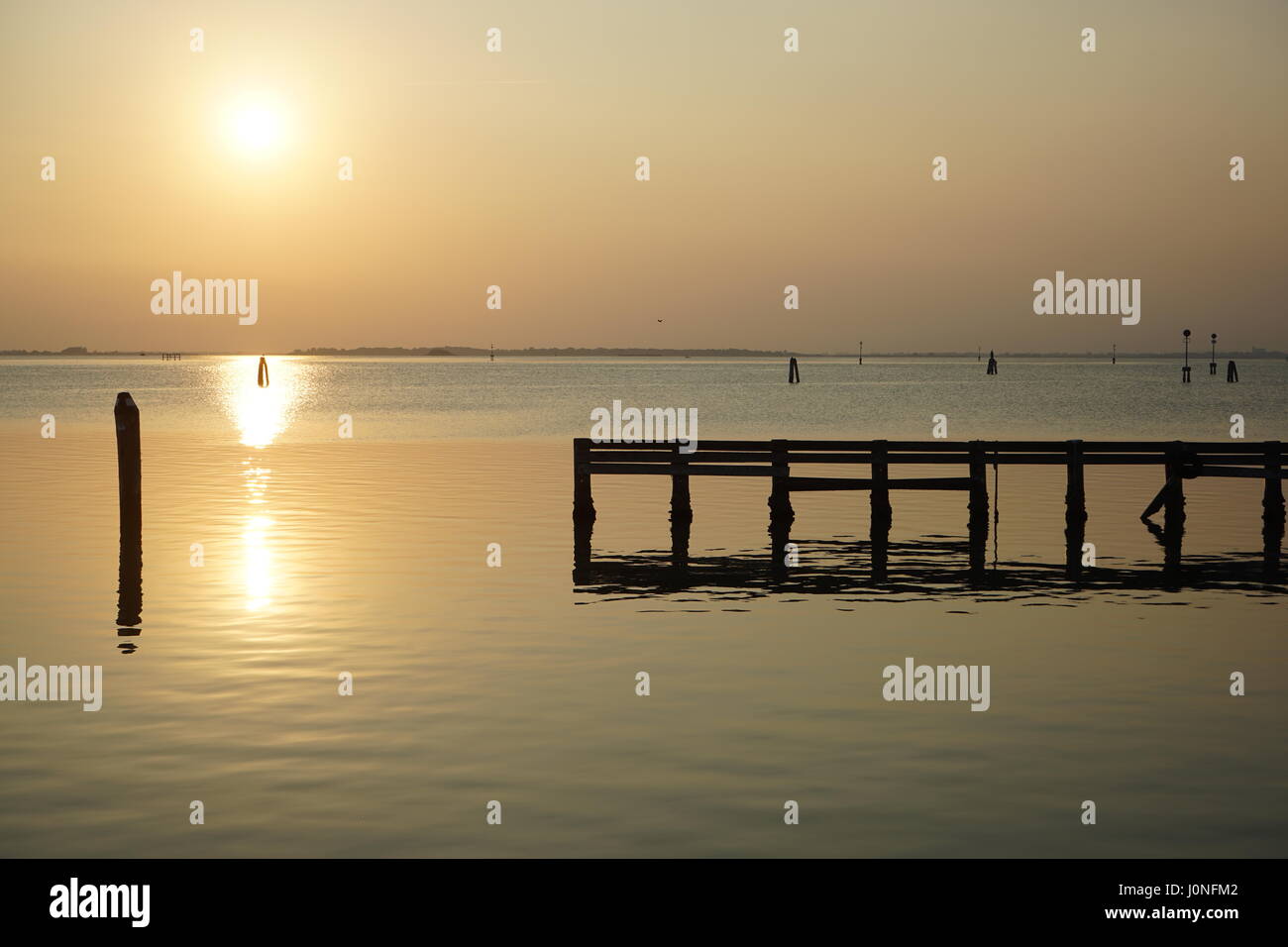 Sunset in Venice, Italy Stock Photo - Alamy