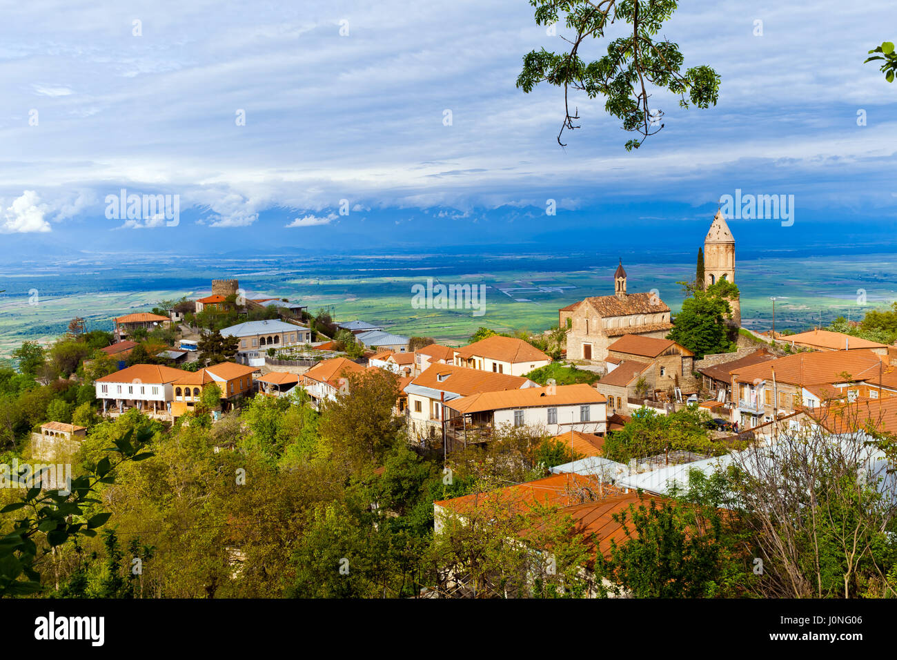 Sighnaghi or Signagi city in Georgia Stock Photo - Alamy