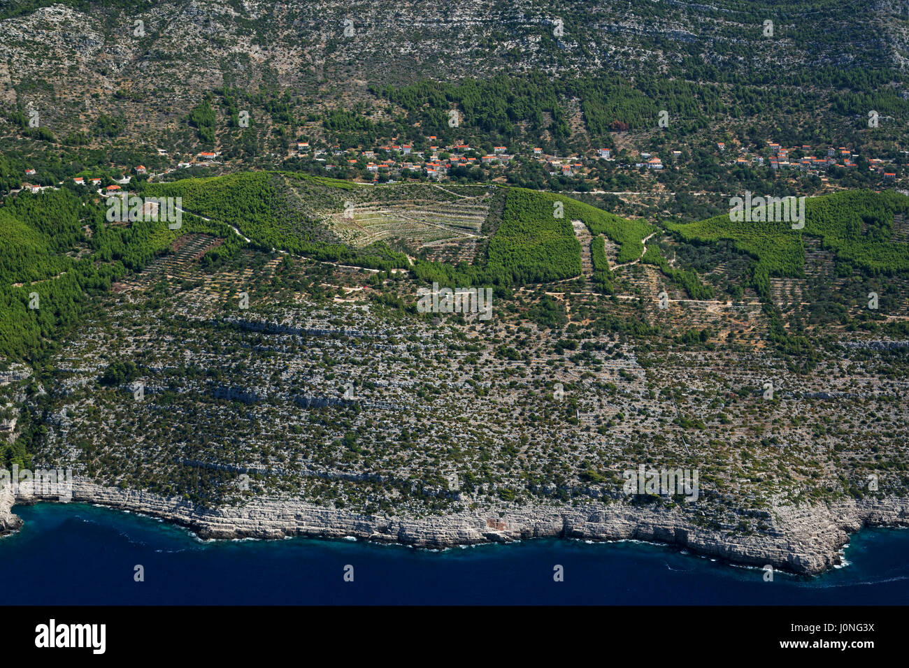 aerial view of Mljet Island, Croatia Stock Photo - Alamy