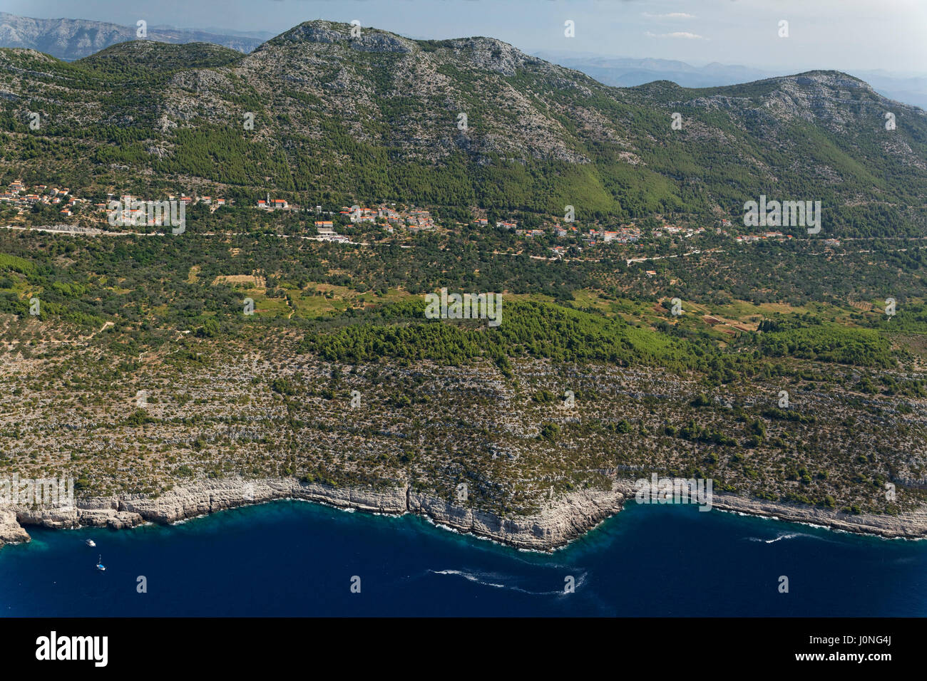 aerial view of Mljet Island, Croatia Stock Photo - Alamy