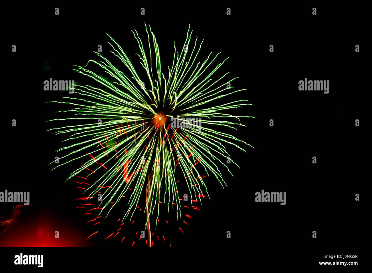 Fireworks exploding in the sky Stock Photo - Alamy