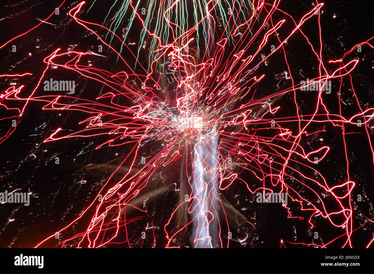 Fireworks exploding in the sky Stock Photo - Alamy