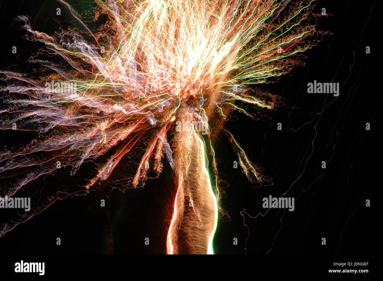 Fireworks exploding in the sky Stock Photo - Alamy
