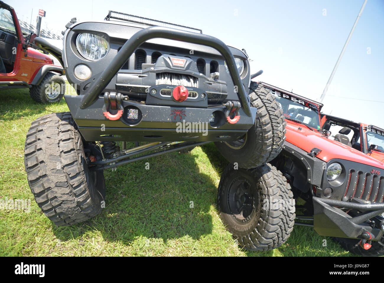 Jeep week at Daytona Beach thousands of jeeps on the beach and on the ...