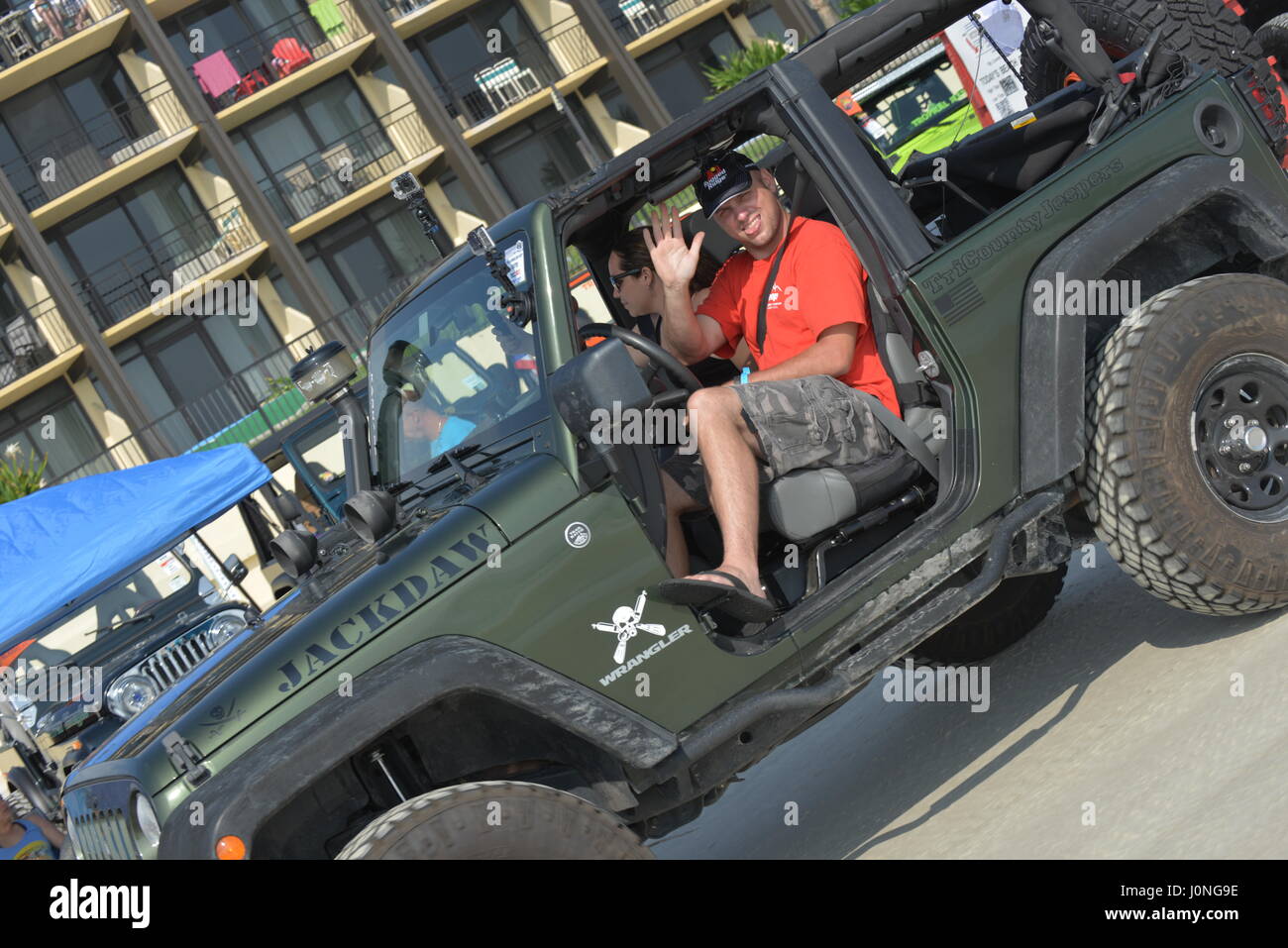 Jeep week at Daytona Beach thousands of jeeps on the beach and on the ...