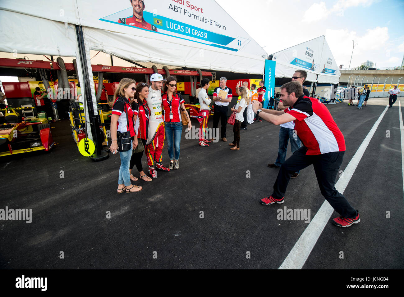 E Formula Racing in the streets of Miami USA Stock Photo - Alamy