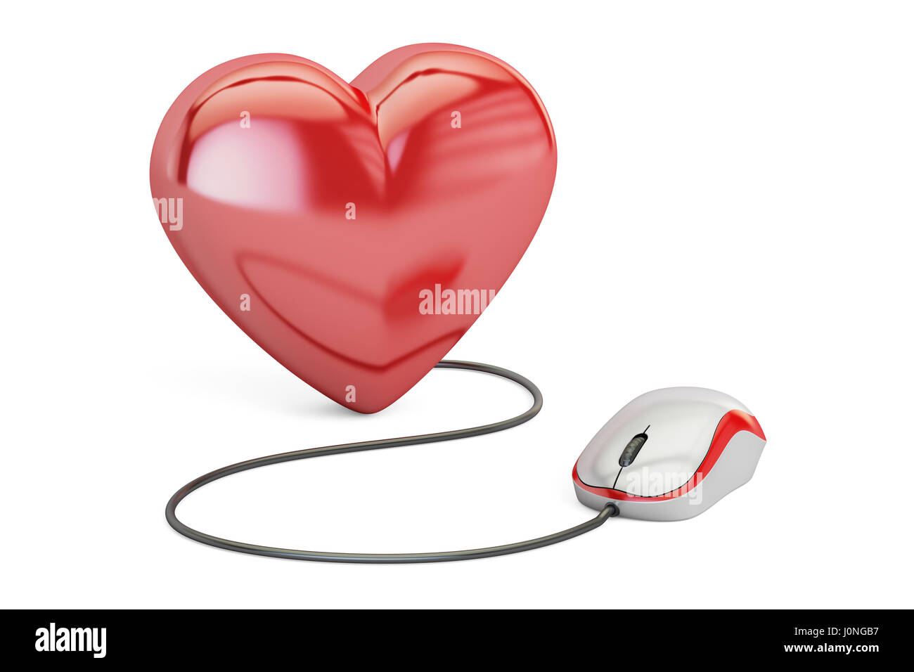 Heart computer mouse hi-res stock photography and images - Alamy