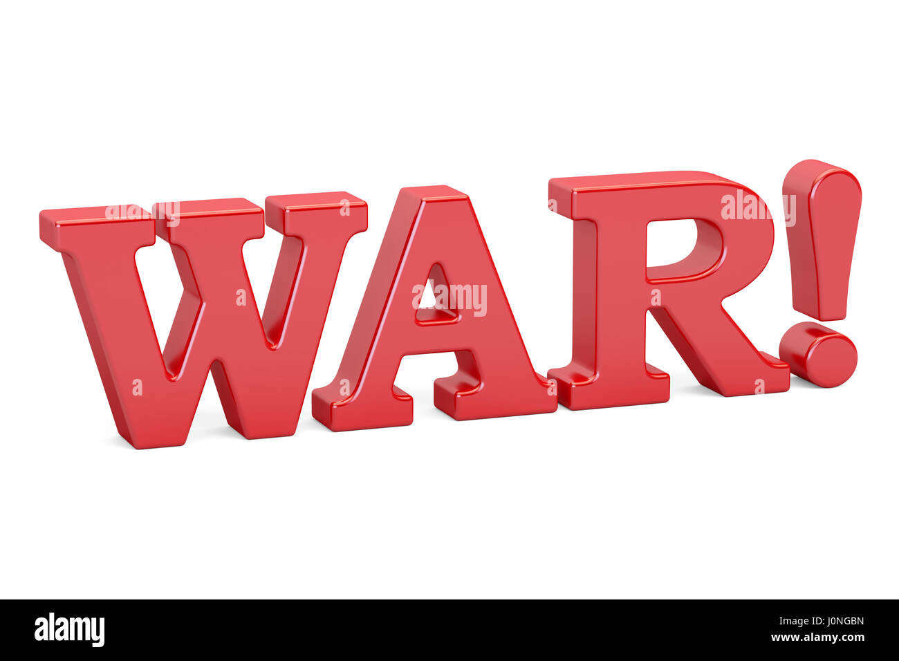 War! Red inscription, 3D rendering Stock Photo - Alamy