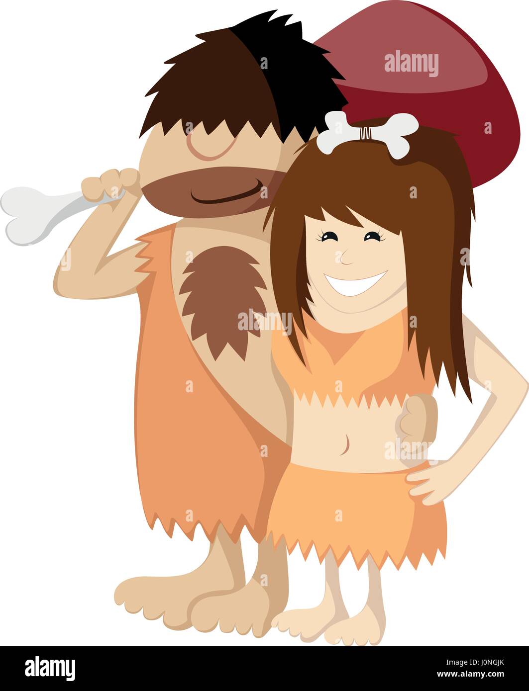 Neanderthal prehistoric man in Stock Vector Images - Alamy