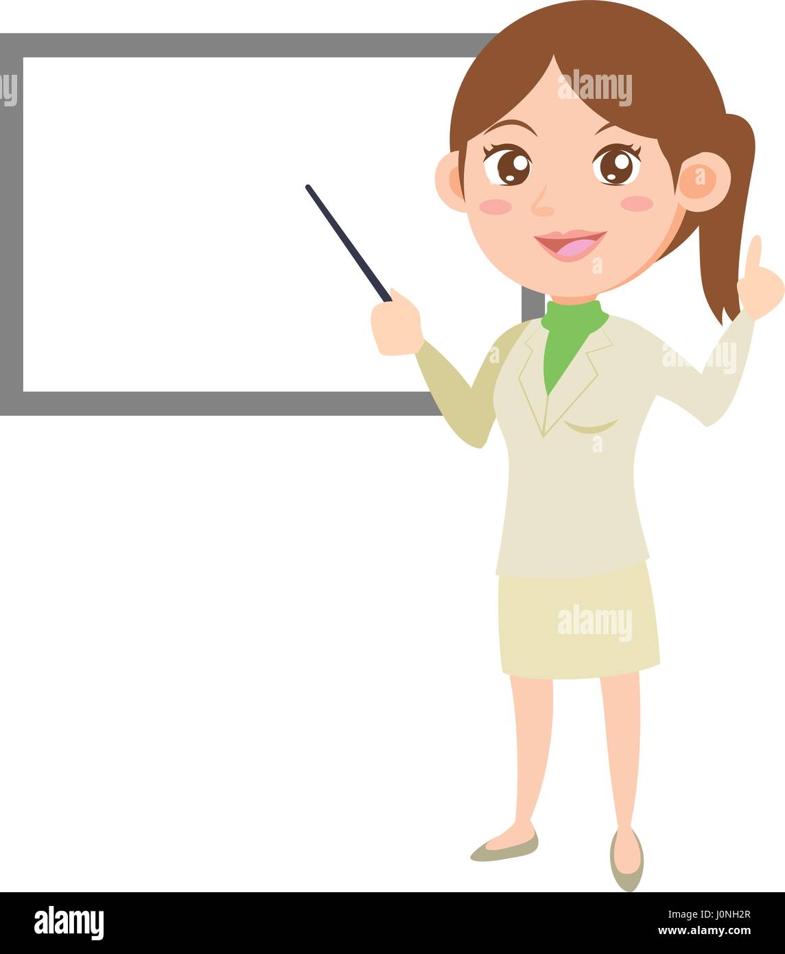 Female character manager clerk Cut Out Stock Images & Pictures - Alamy