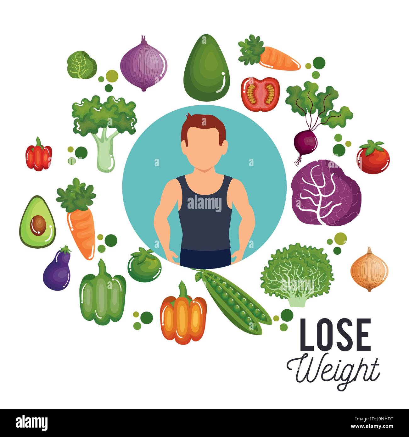 lose weight concept icons Stock Vector Image & Art - Alamy