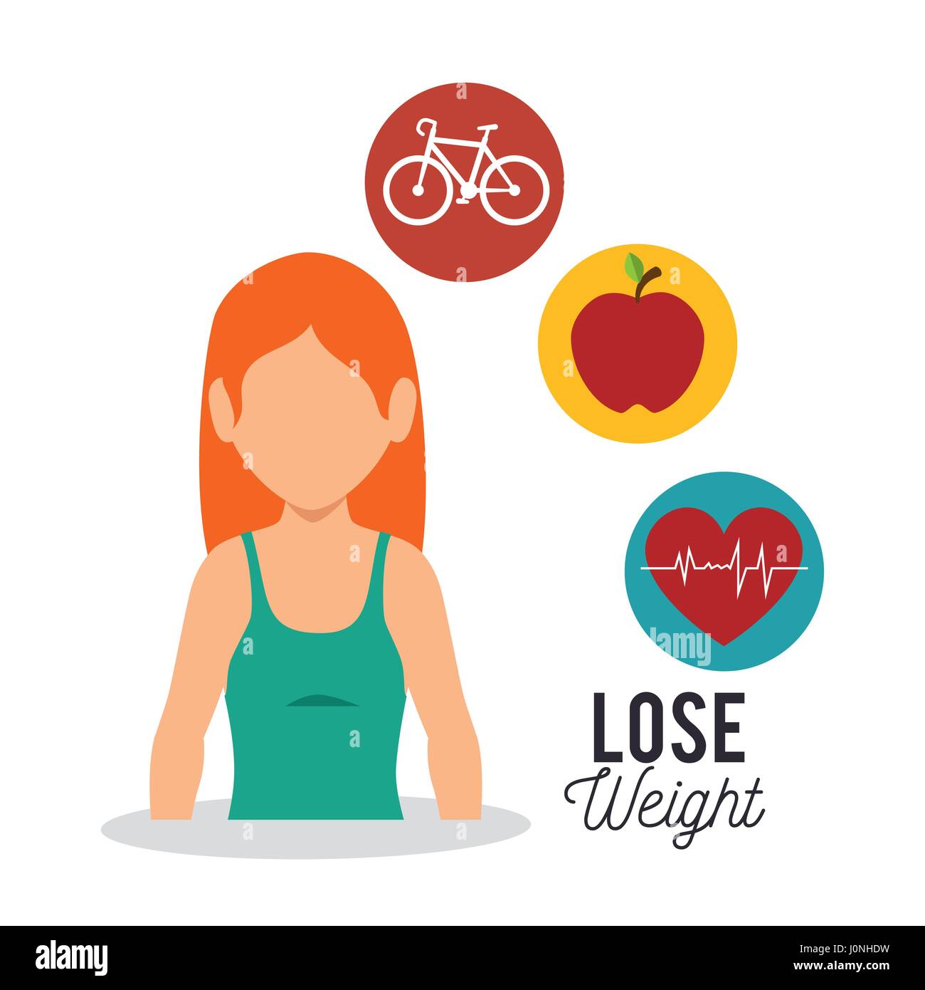 lose weight concept icons Stock Vector Image & Art - Alamy