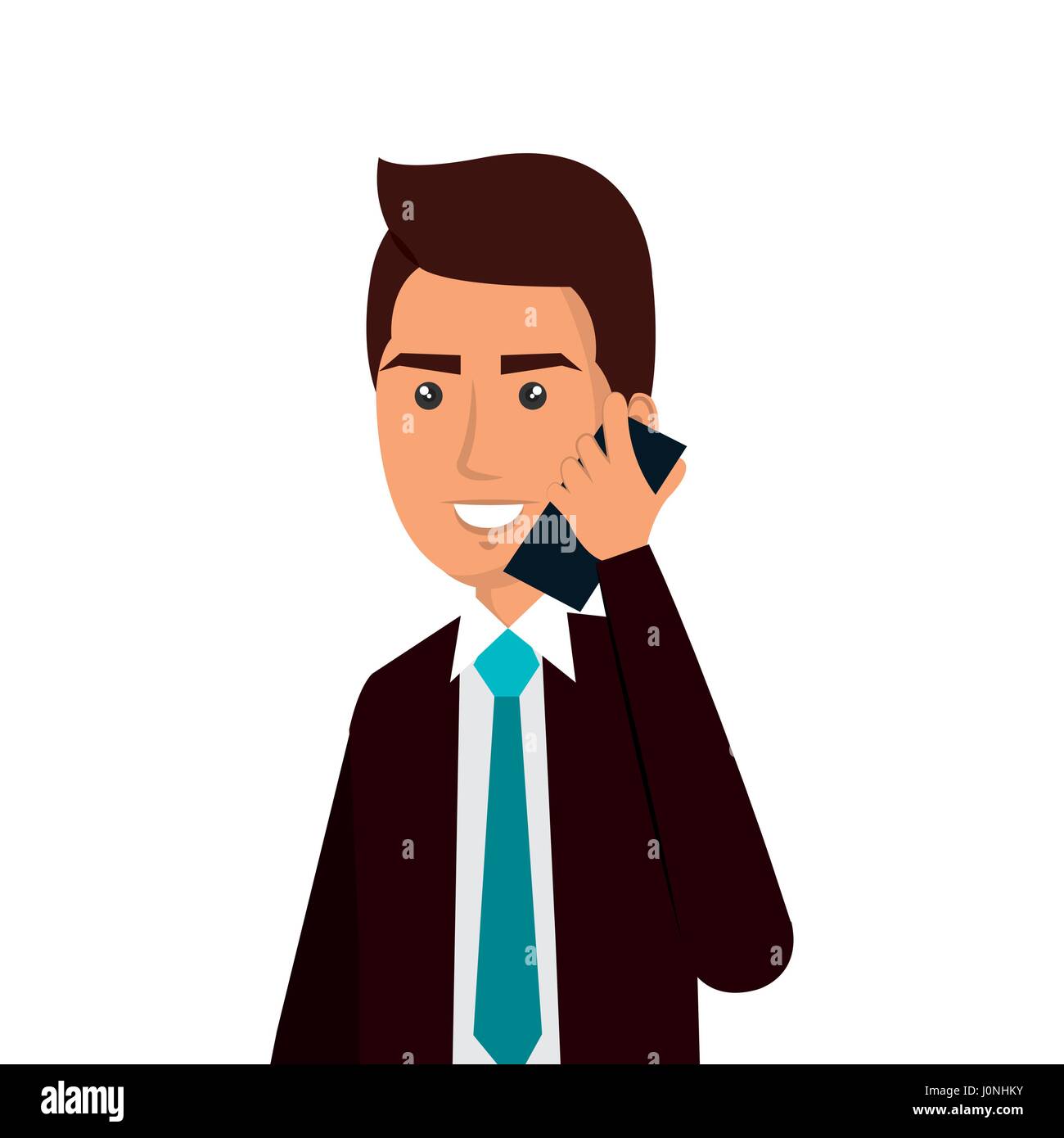 businessman avatar with cellphone icon Stock Vector Image & Art - Alamy