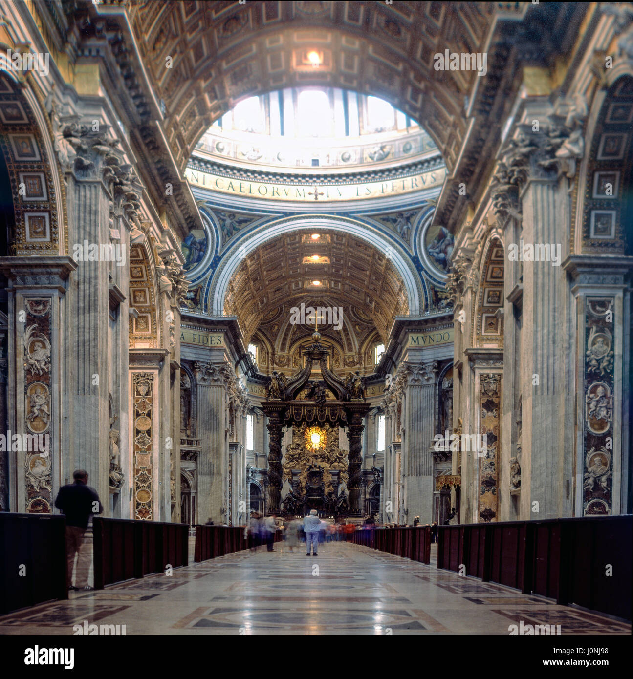 Interior of St Peter's Basilica, Rome Stock Photo - Alamy