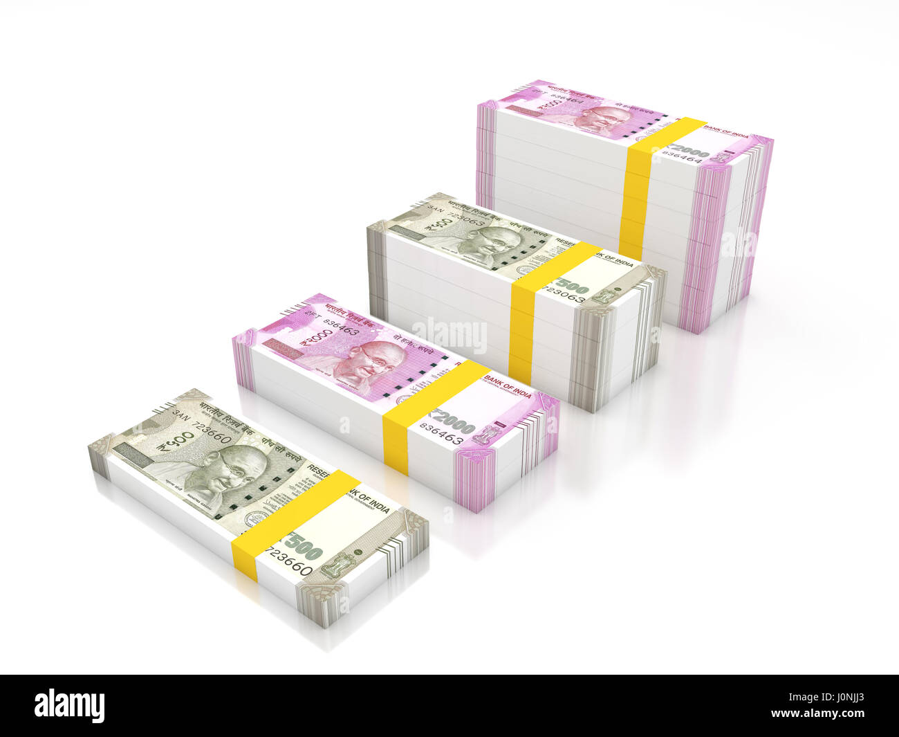 New Indian Currency - 3D Rendered Image Stock Photo - Alamy