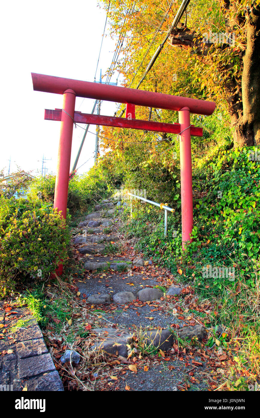 Otsuka Kofun Ancient Grave Mound in Akiruno city Tokyo Japan Stock ...
