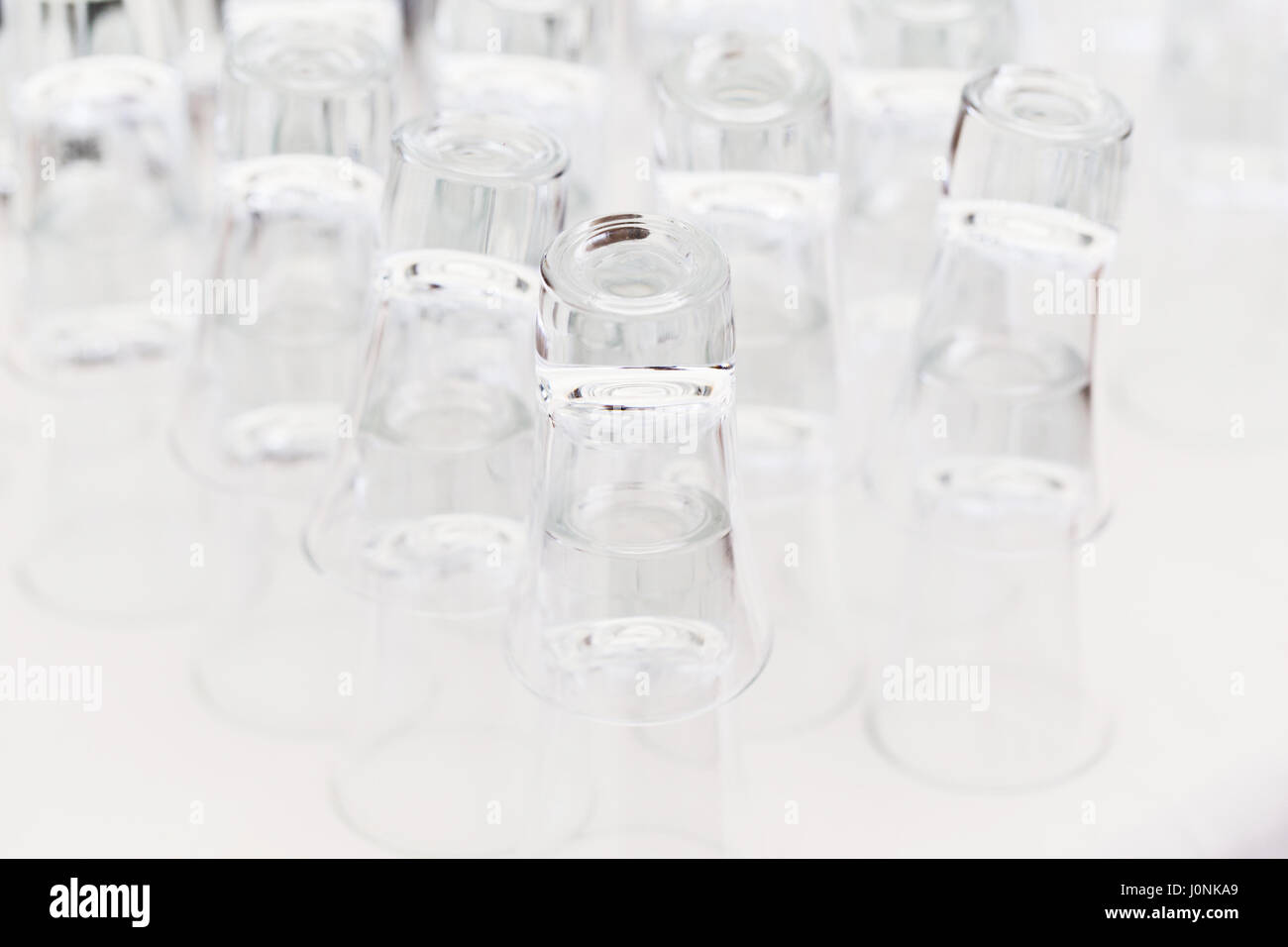 Empty drink glasses for nice party Stock Photo - Alamy