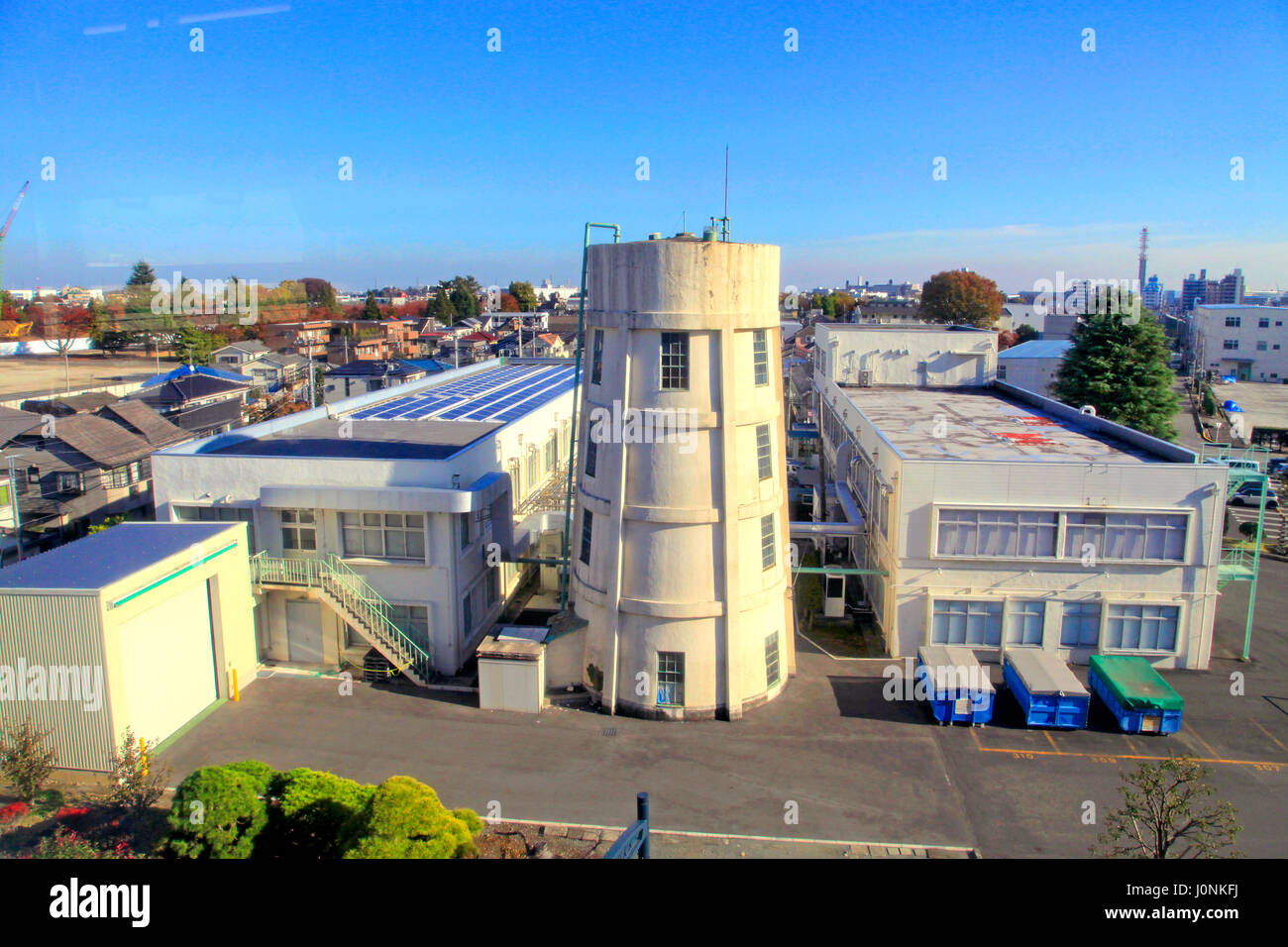 Old Water Tower of Tachikawa Aircraft Company Tachikawa city Tokyo ...