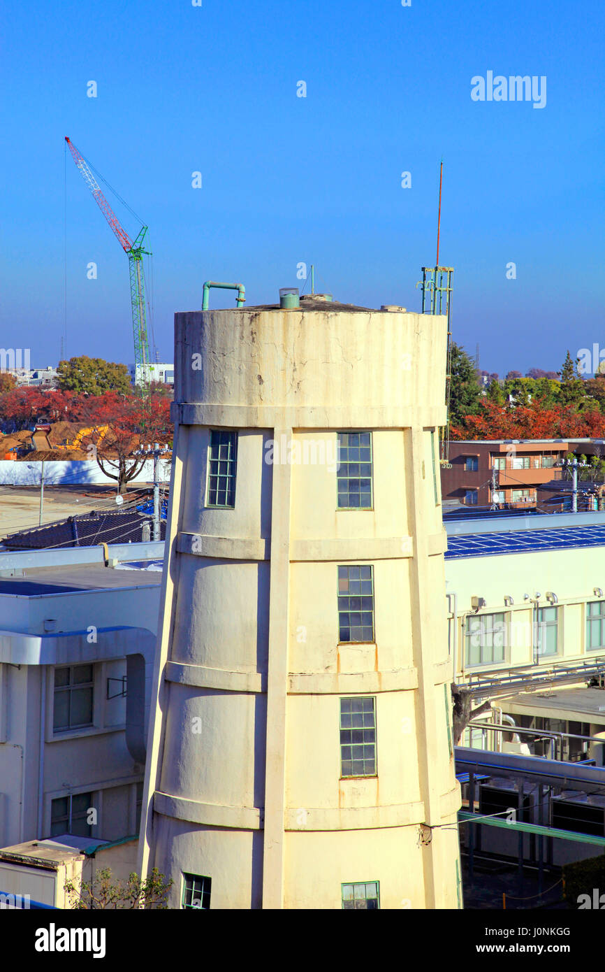 Old Water Tower of Tachikawa Aircraft Company Tachikawa city Tokyo ...