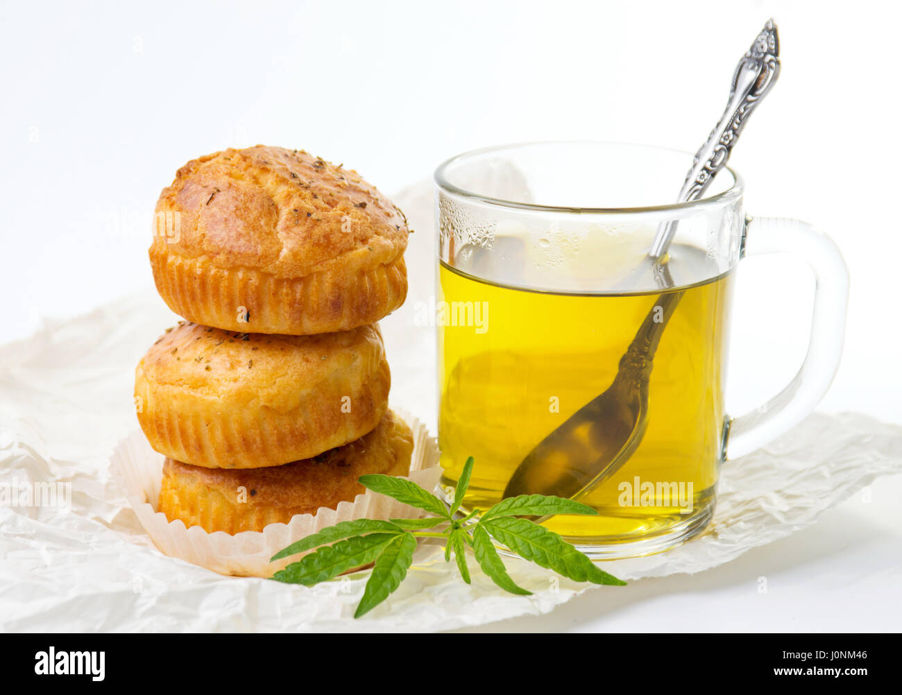 Marijuana cupcake muffins and hot cannabis tea Stock Photo - Alamy