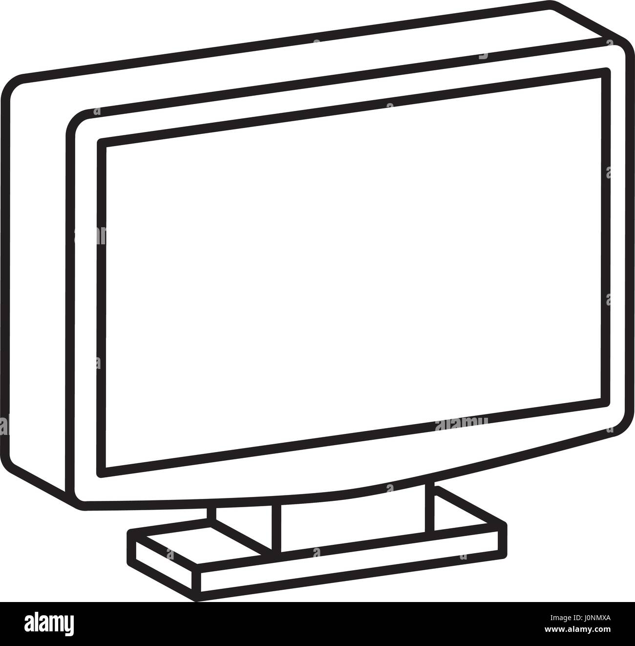 monitor computer isolated icon Stock Vector Image & Art - Alamy