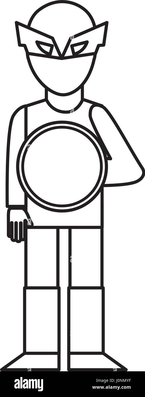 super hero with mask character Stock Vector Image & Art - Alamy