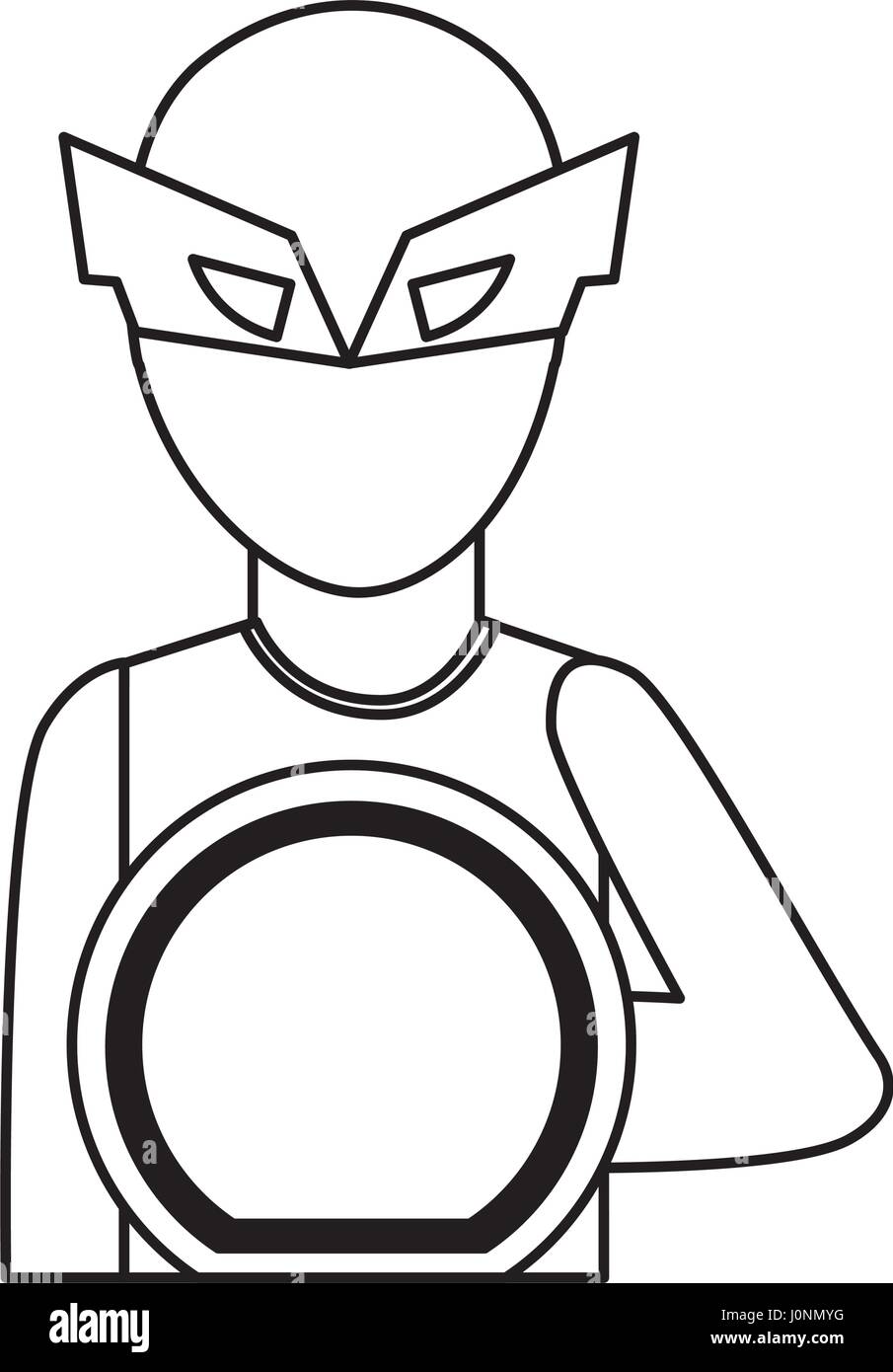 super hero with mask character Stock Vector Image & Art - Alamy