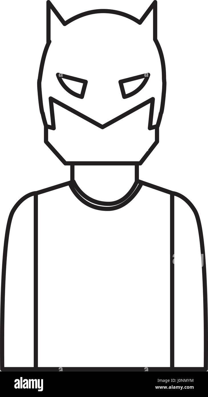 super hero with mask character Stock Vector Image & Art - Alamy