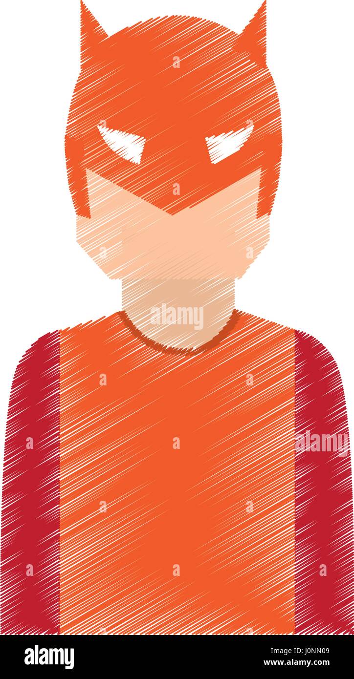 super hero with mask character Stock Vector Image & Art - Alamy