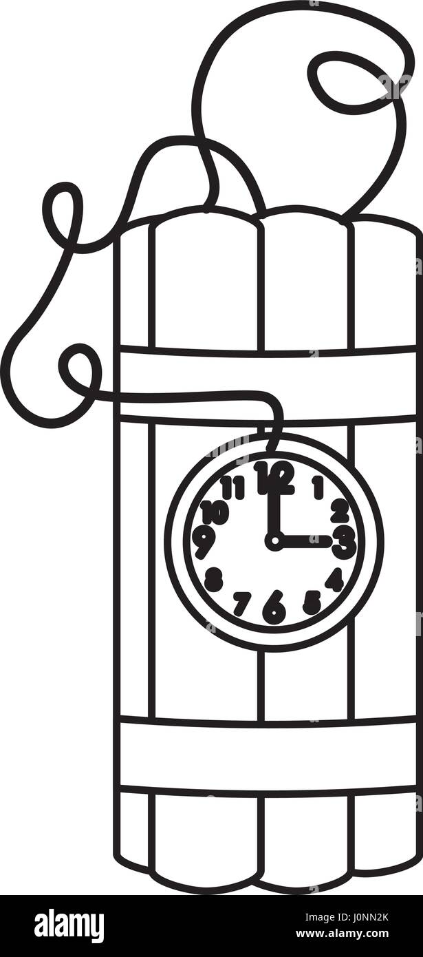 Explosive dynamite icon cartoon Black and White Stock Photos & Images ...