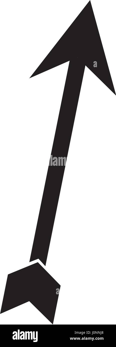 arrow silhouette isolated icon Stock Vector Image & Art - Alamy
