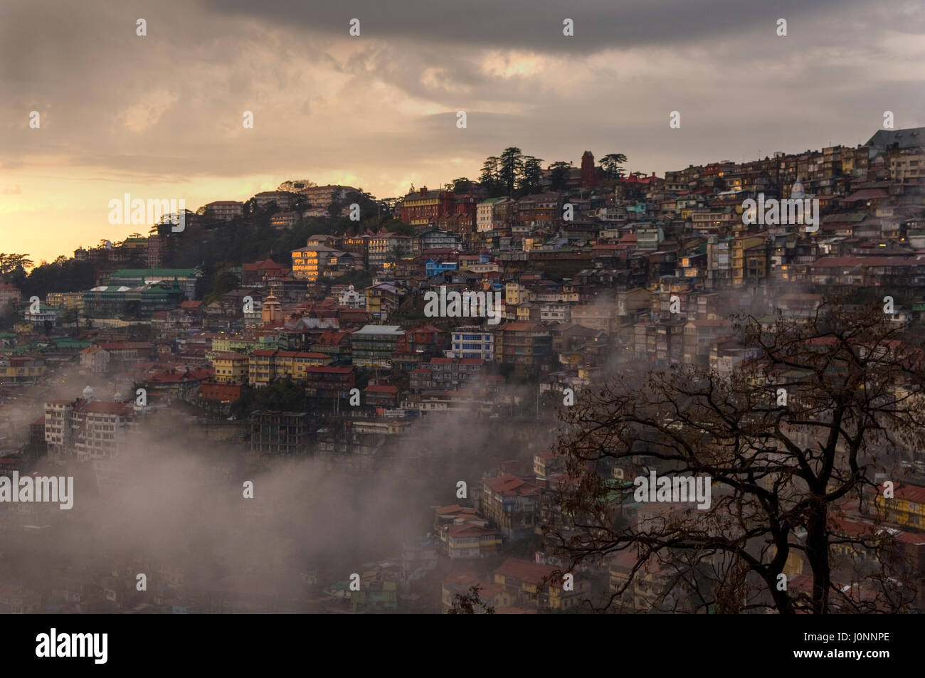 Shimla, former summer capital of the Raj in India Stock Photo - Alamy