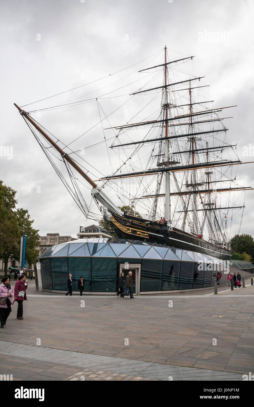 The Cutty Sark clipper boat at Greenwich, London,England,UK Stock Photo ...